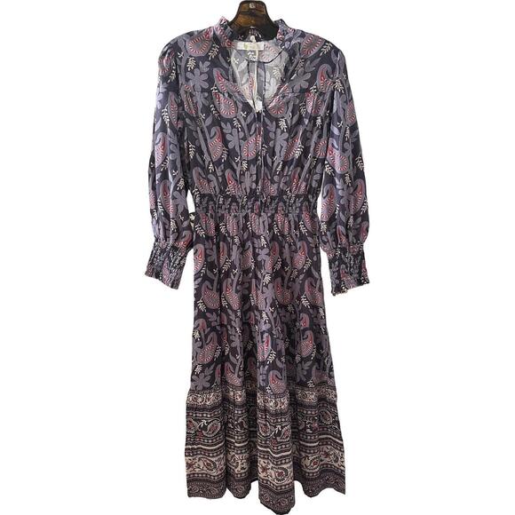Bindu | Dresses | New Bindu Womens Monica Maxi Dress In Ash Paisley ...